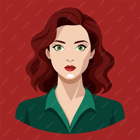 Premium Vector Flat Vector Illustration Of An Actress