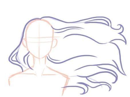 How To Draw Flowy Hair How To Draw Wind Step By Step Drawing Flowing