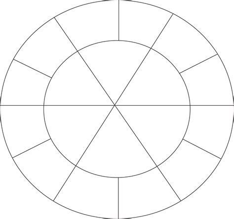 Blank Color Wheel Printable