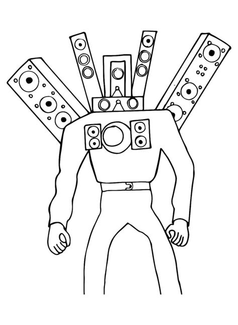 31 Titan Speakerman Para Colorear Diversión Creativa