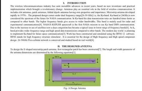 Solved Dual Band Modified E Shaped Microstrip Patch Antenna