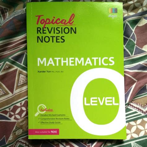 Topical Revision Notes For O Level Mathematics Hobbies And Toys Books