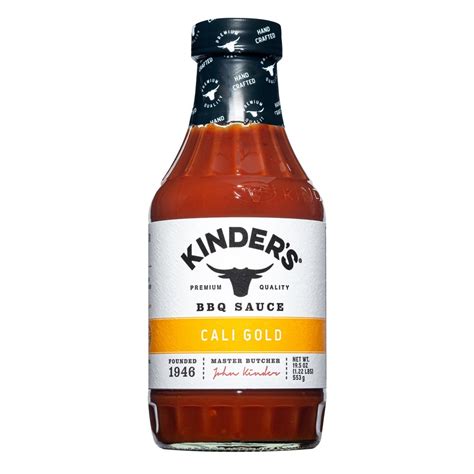 Kinders Smoky Sweet Cali Gold Bbq Sauce 195 Oz