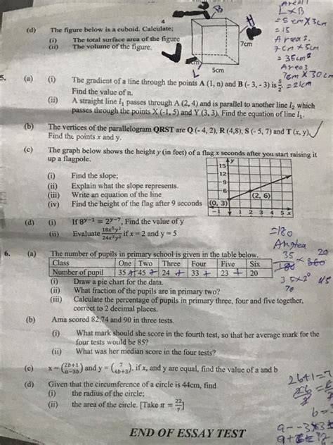 Here Are The Questions 4 D The Figure Below Is A Cuboid Calculate
