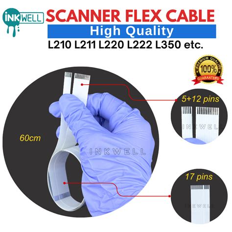 Scanner Flex Cable 5 Pins 12 Pins For Epson L210 L220 L360 L565 Xp 102 Xp 312 Xp 313 Xp 405 And
