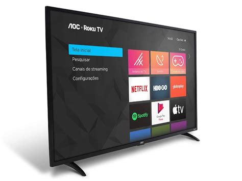 Smart Tv Aoc Roku 32 Polegadas Hd Led Com Wifi Hdmi Miracast Preta Marciu´s Magazine