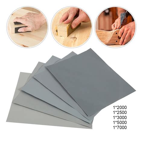Lija De Agua Paquete Variado De Papel De Lija De 120 A 3000 Frijoles