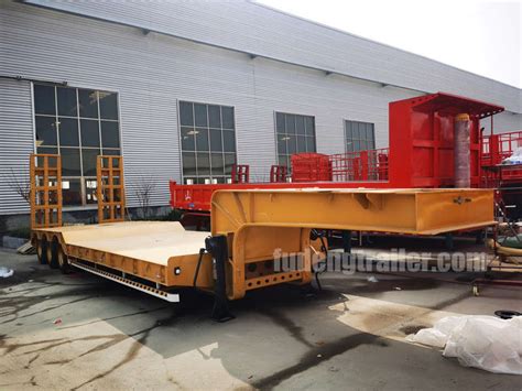 Drop Deck Lowbed Trailer Fudeng Automobile