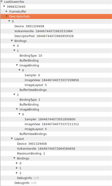 Check Vulkan Render State · Graphics Api Debugger
