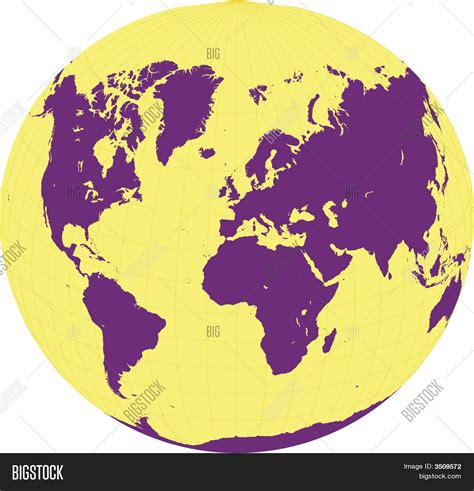 World Circle Map Image And Photo Free Trial Bigstock