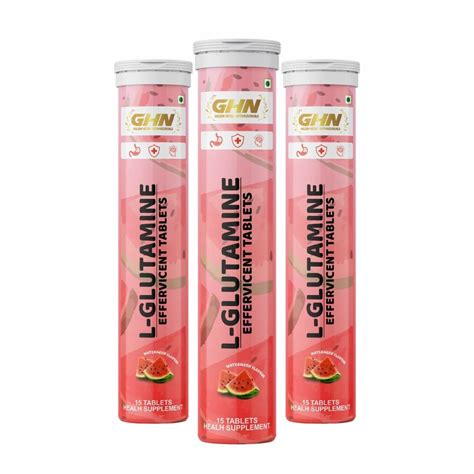 L Glutamine Watermelon Flavored Effervescent Tablets 15 Count At ₹ 90