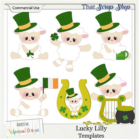 Lucky Lilly Templates Cu That Scrap Shop