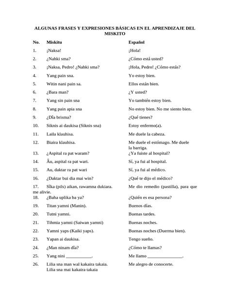 Aprendamos El Miskito Yp Pdf