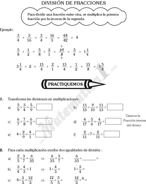 Operaciones Con Fracciones Ejemplos Y Ejercicios De MatemÁticas De
