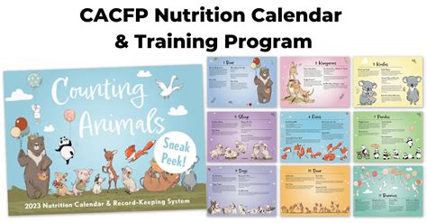 Benefits Of Membership Cacfp Calendar And Nutrition Training Program