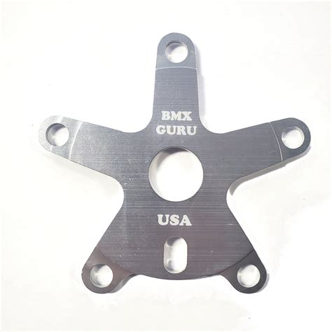 Bmxguru Aluminum Bmx Spider 110mm Silver Usa Made