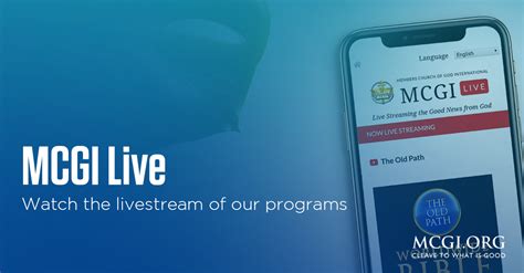 Mcgi Live Live Streaming The Good News From God