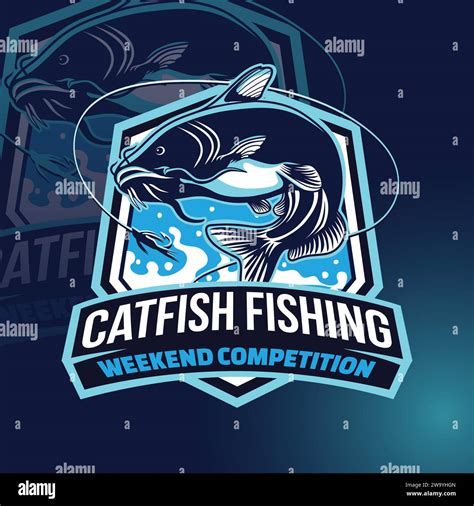 Catfish Fishing Competition Logo Vector Design Stock Vector Image And Art