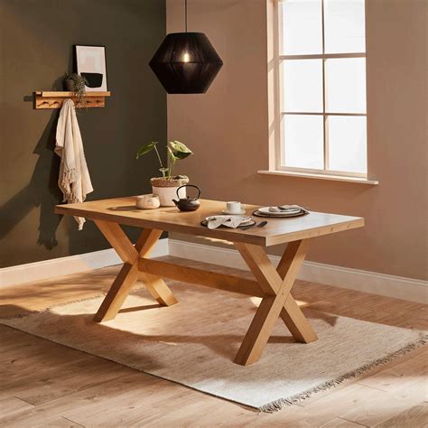 Charlotte Pale Oak Extendable Farmhouse Dining Table Laura James