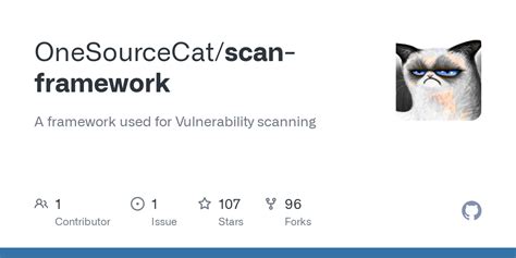 Github Onesourcecatscan Framework A Framework Used For