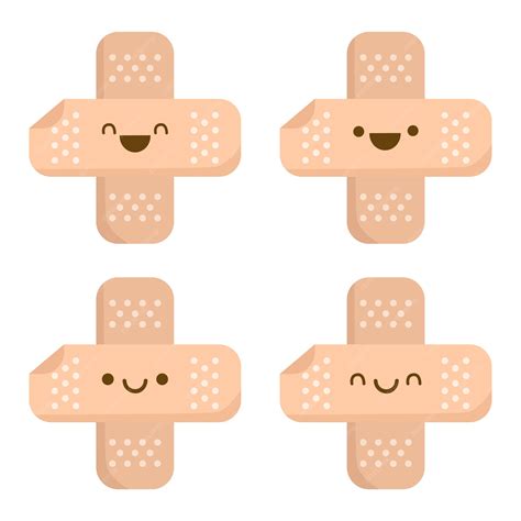 Premium Vector Band Aid Illustration Cartoon Kawaii