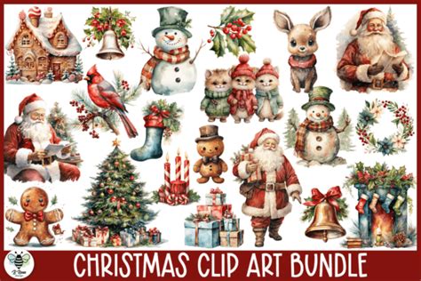 Christmas Clip Art Bundle Graphic By B Renee Design · Creative Fabrica