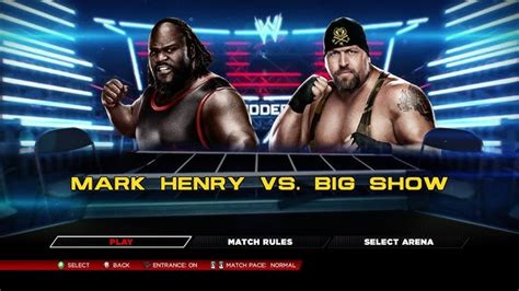 Wwe 2k14 Mark Henry Vs Big Show Youtube