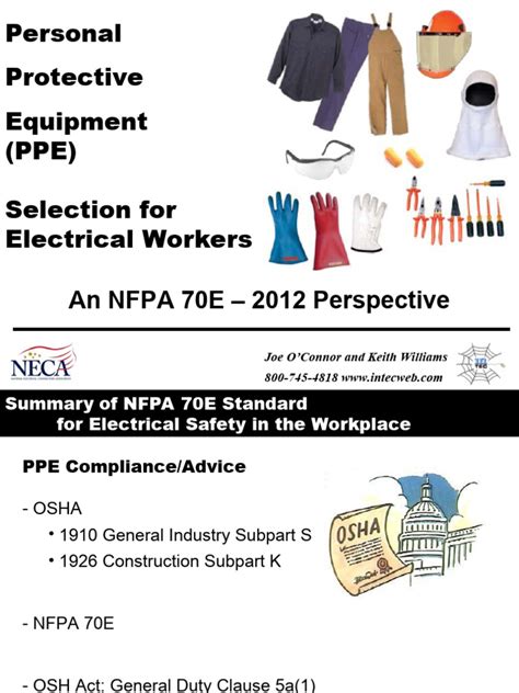 Ppe Selection For Electrical Workers Pdf Personal Protective