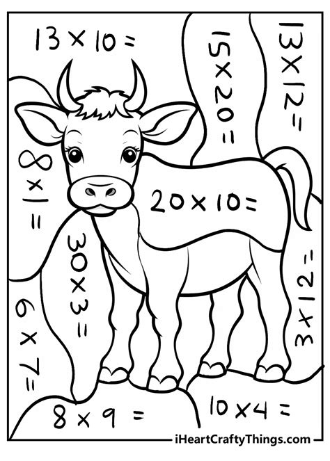 Coloring Pages A Fun Way To Learn Math Multiplication