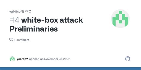 White Box Attack Preliminaries · Issue 4 · Val Iiscbpfc · Github