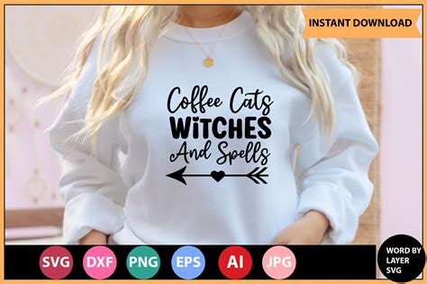 Coffee Cats Witches And Spells Svg Graphic By Designexpert · Creative Fabrica