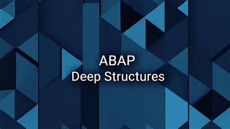 Nested And Powerful Deep Structures In Abap