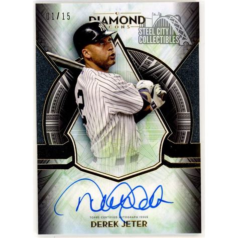 Derek Jeter 2021 Topps Diamond Icons Autograph Card Ac Dj 0115
