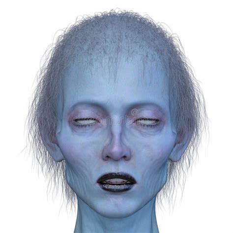 3d Rendering Of A Female Zombie Face Stock Illustration Illustration