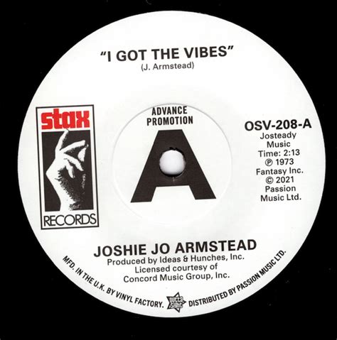 Joshie Jo Armstead I Got The Vibes Carla Thomas Ill Never Stop Loving You Demo 45 Outta