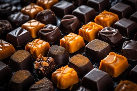 Chocolate Candies And Choco Sweets Premium Ai Generated Image