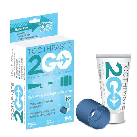 Toothpaste 2 Go Travel Toothpaste Refill System Travel Toothpaste Travel Size Products