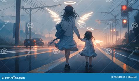 Anime Girl Walking Away