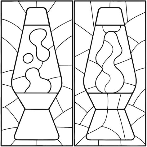 Lava Lamp Coloring Sheet 2025