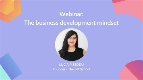 Webinar The Business Development Mindset The Bd School