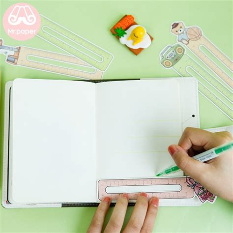 Mr Paper 30pcsbox Kawaii Kitty Ruler Irregular Bo Vicedeal