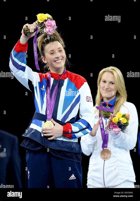 Great Britains Jade Jones With Her Gold Medal For Winning The Final Of