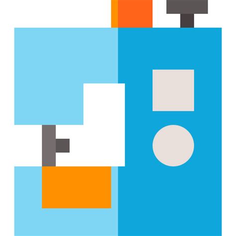 Sewing Machine Basic Straight Flat Icon