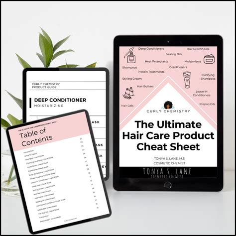 The Ultimate Hair Care Product Cheat Sheet Curly Chemistry