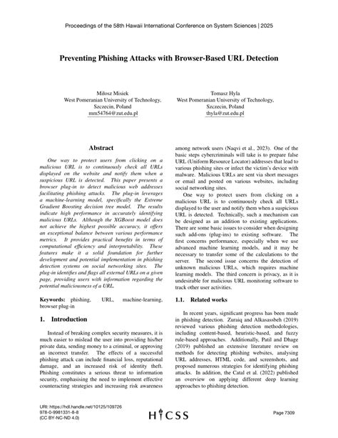 Pdf Preventing Phishing Attacks With Browser Based Url Detection
