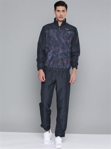 Buy Alcis Men Navy Blue Printed Tracksuit Tracksuits For Men 16449752