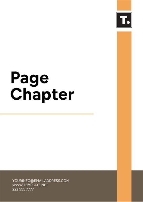 Free Chapter Templates And Examples Edit Online And Download