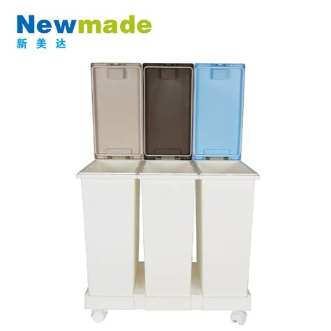Factory Direct 3 In 1 Dustbin 60l Classified Dustbin Classification Bin For Public China