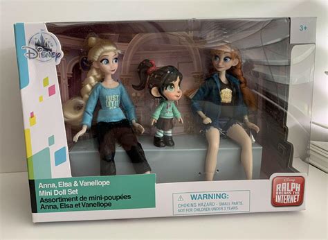Disney Vanellope With Anna And Elsa Mini Doll Set Ralph Breaks The