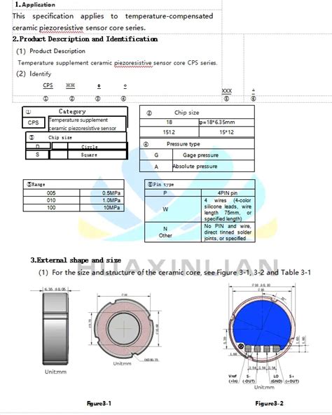 Ceramic Pressure Sensor With Pcb Pressure Module Transmitter Module Pressure Sensor Products